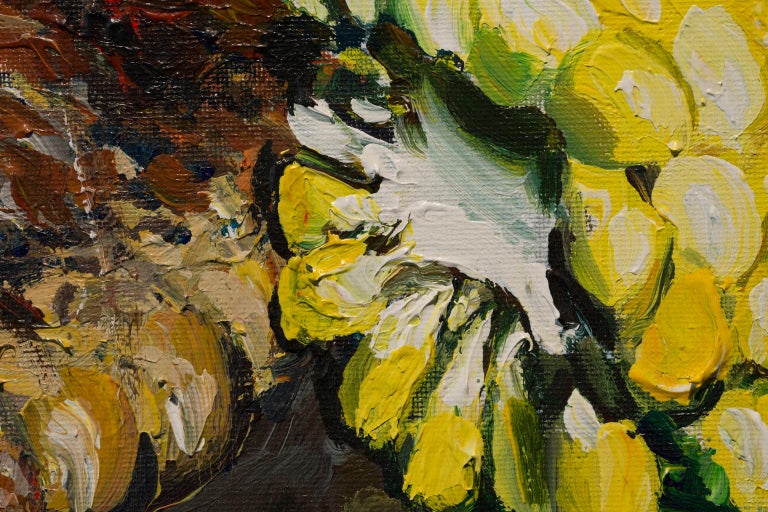 Bryant TIllman - "Pork Chop and Corn" Acrylic on Canvas, Colors, Still ...