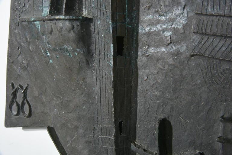 Morris Brose 1 - "Roma II" Abstract Bronze Sculptural Wall Hanging For ...