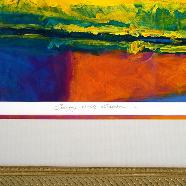 JOHN LOUIS KRIEGER - "Evening in the Garden" Bucolic Landscape with ...