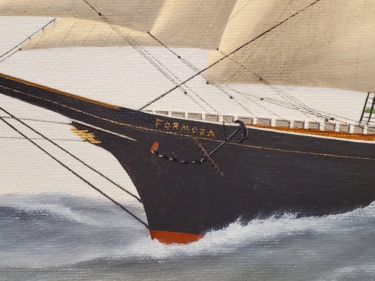 R. Jordan - The Formosa A Ship At Sea signed by R. Jordan at 1stDibs