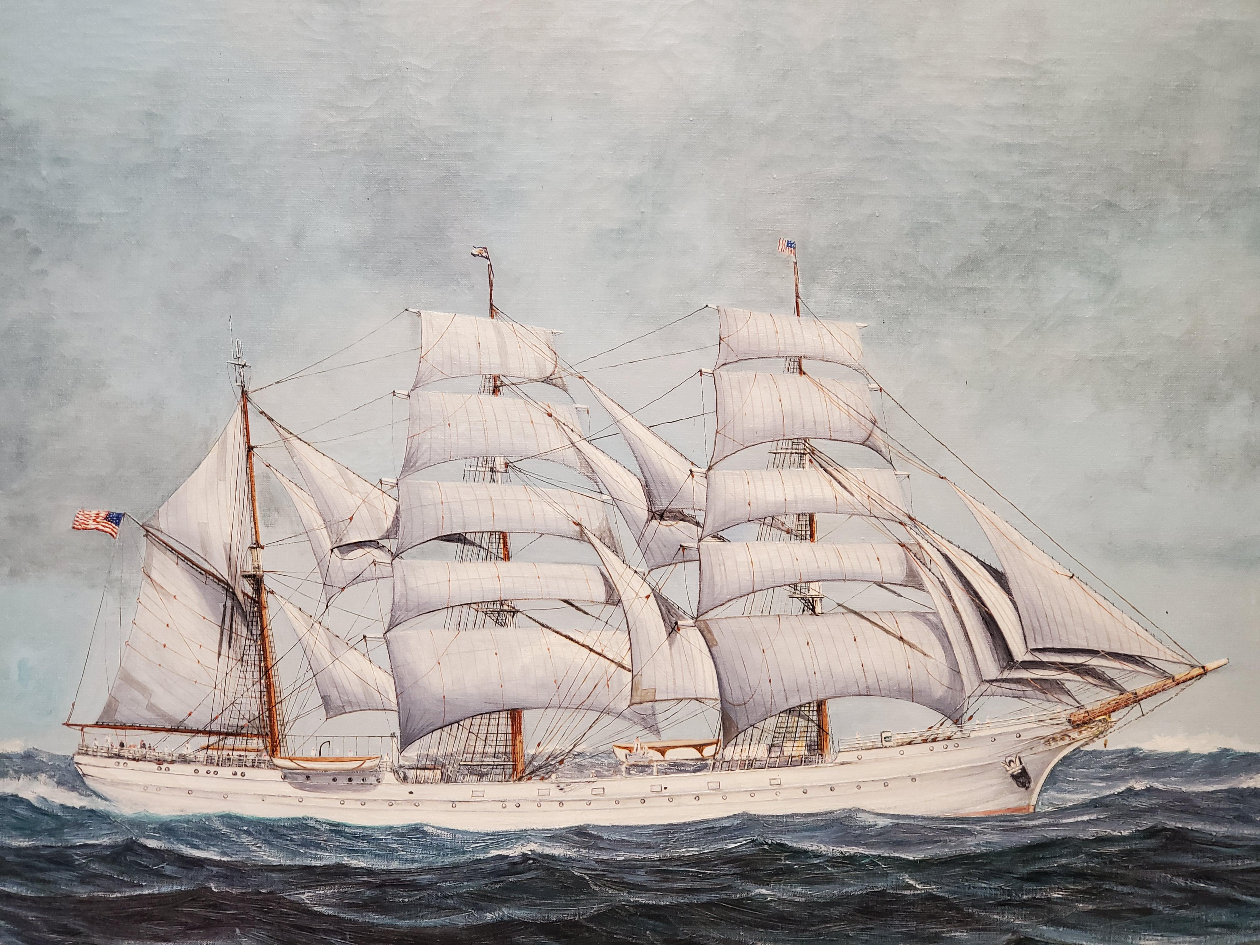 Robert F. Lie - Robert Lie Large Marine View of Vessel "The Eagle ...