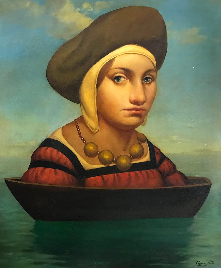 Ashot Yan - Portrait, Surrealism Original oil Painting For Sale at 1stDibs