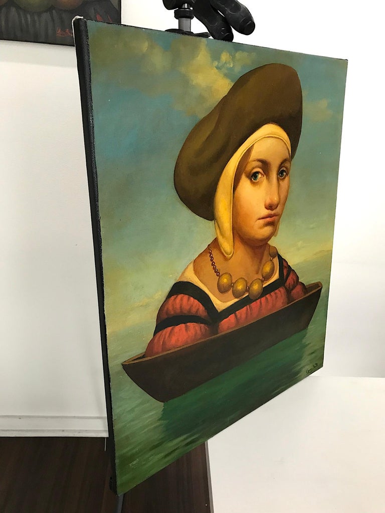 Ashot Yan - Portrait, Surrealism Original oil Painting For Sale at 1stDibs