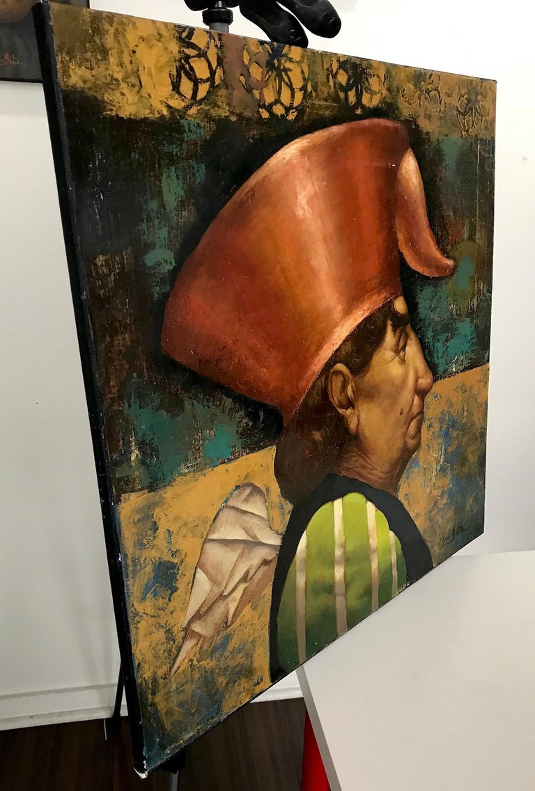 Ashot Yan - Portrait, Surrealism, Original oil Painting For Sale at 1stDibs