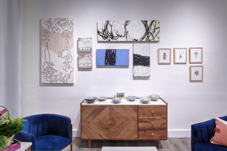 Helen Bellaver - Four- Geometric Abstract Expressionist Acrylic ...