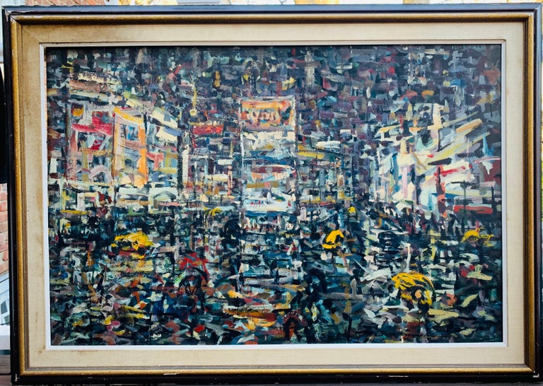 Joseph Buzzelli - Mid-century Abstract Expressionist NYC Street Scene ...