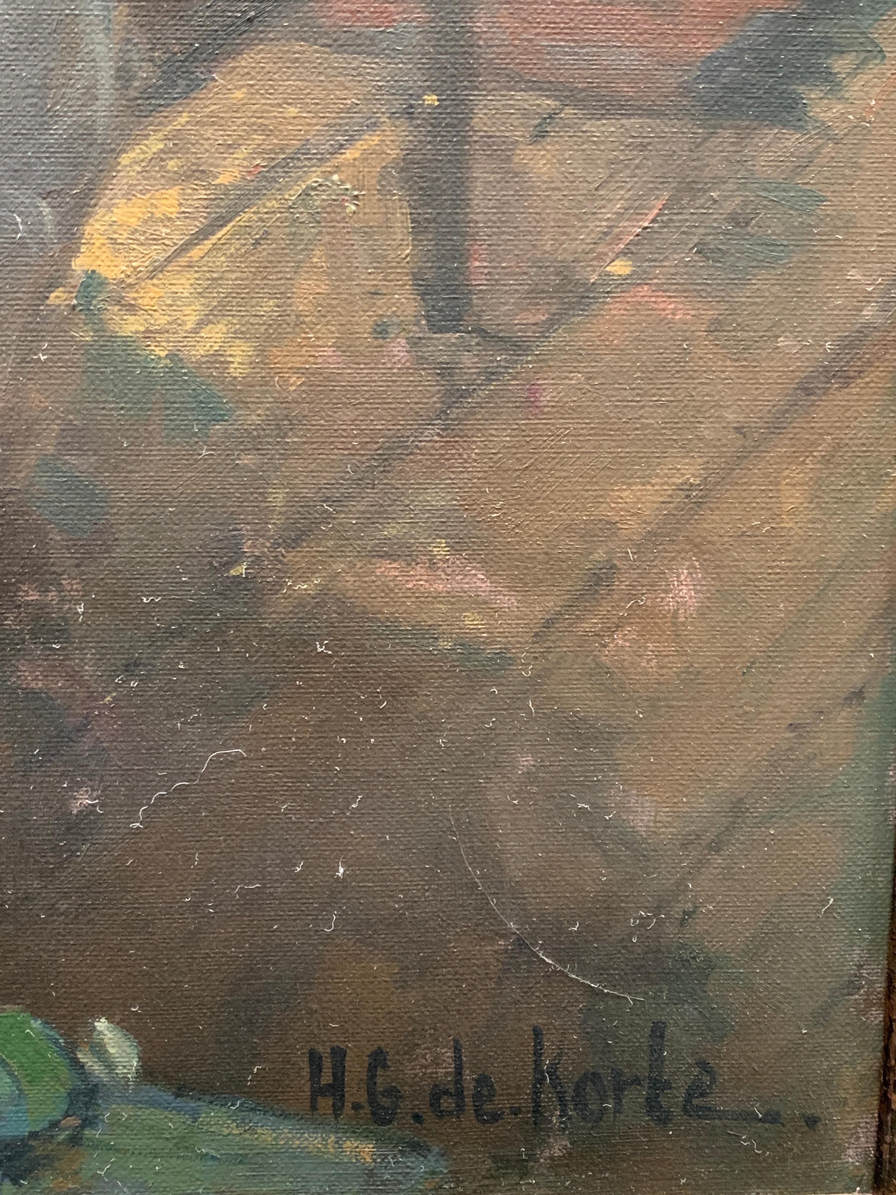 H. G. de Korte - "In the Artist's Studio", Henni de Korte, 31x23 in ...