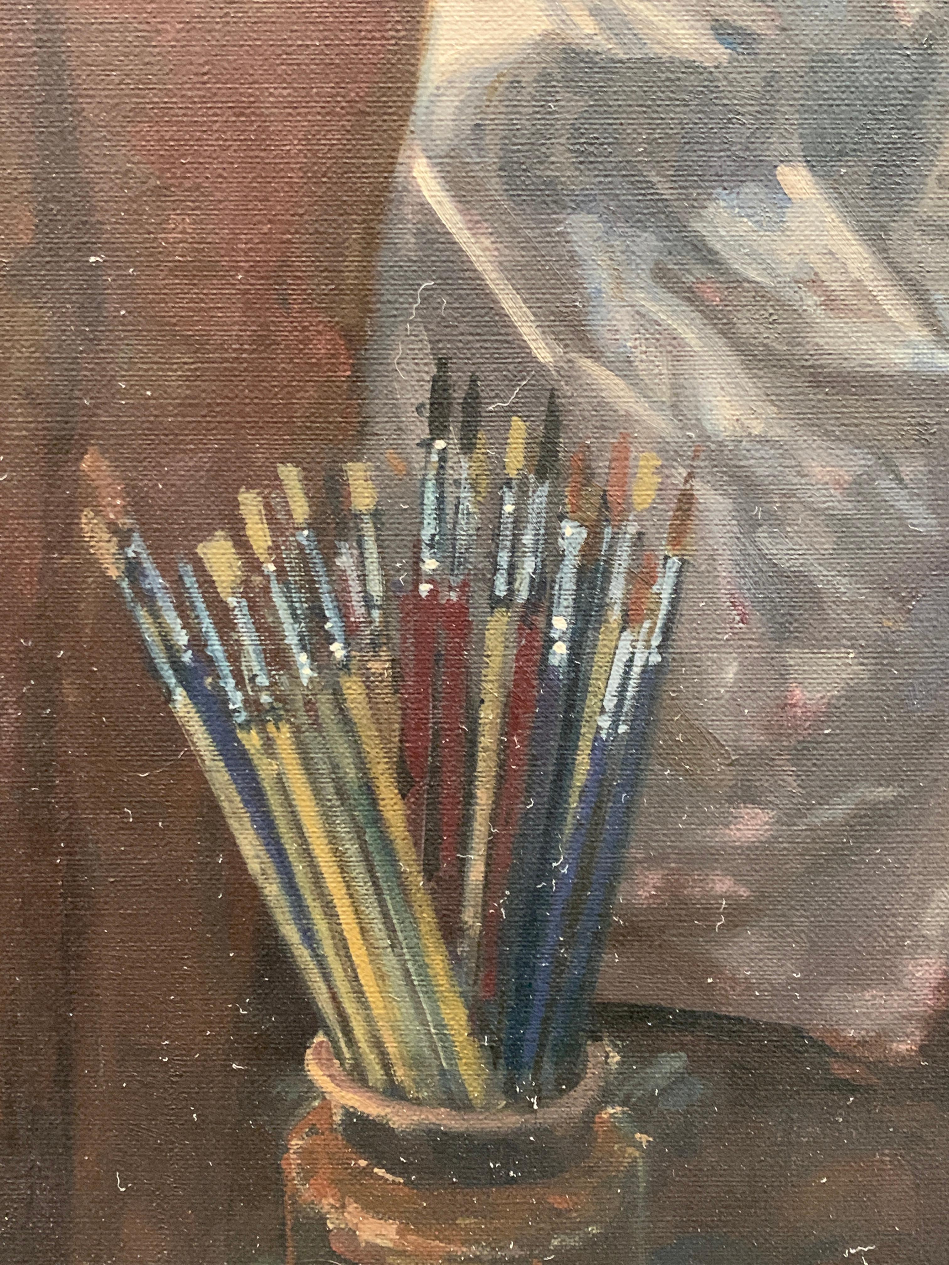 H. G. de Korte - "In the Artist's Studio", Henni de Korte, 31x23 in ...