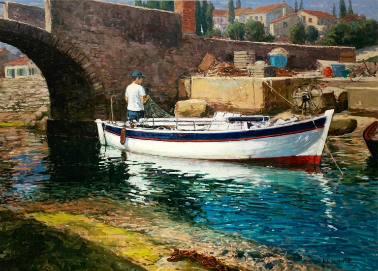 H. G. de Korte - "A Quiet Repair", Henni de Korte, 27x35 in, Oil on ...