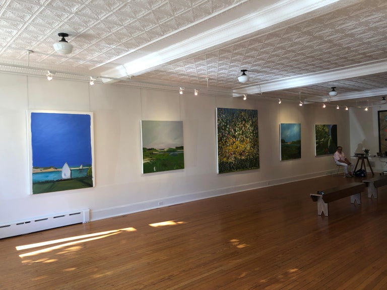 Cornelia Foss - CORNELIA FOSS "Two Sailboats" contemporary seascape ...