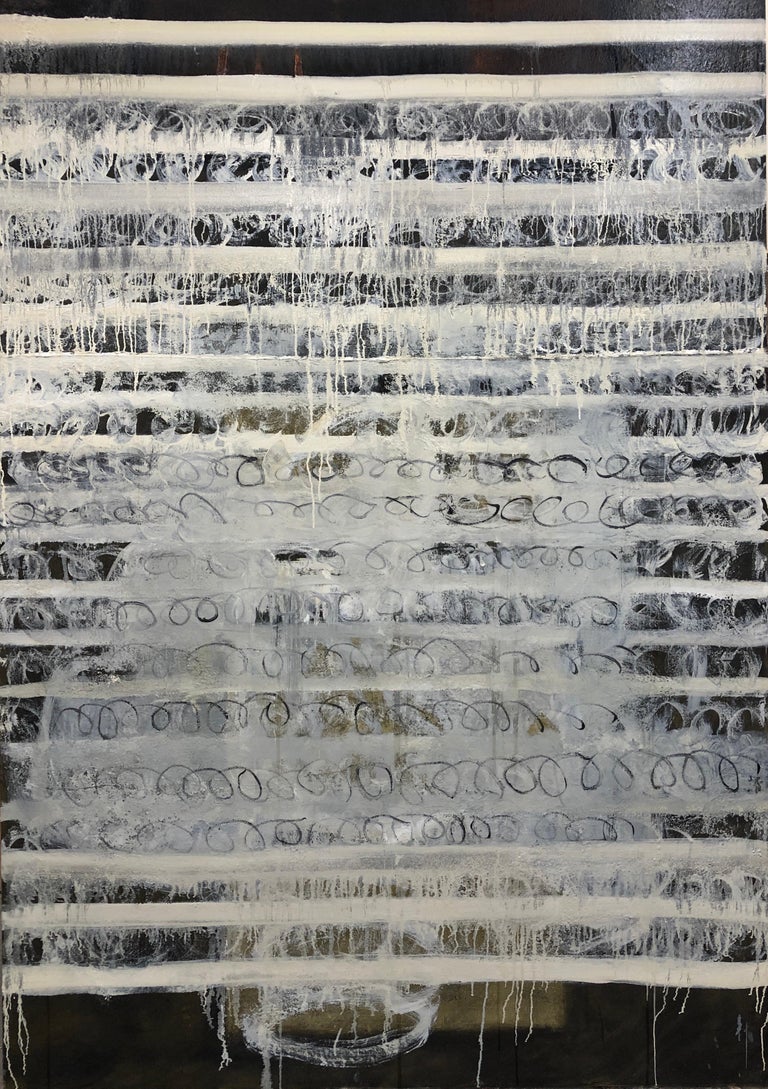 John McCaw - "Between the Lines" Mixed Media Art Painting For Sale at ...