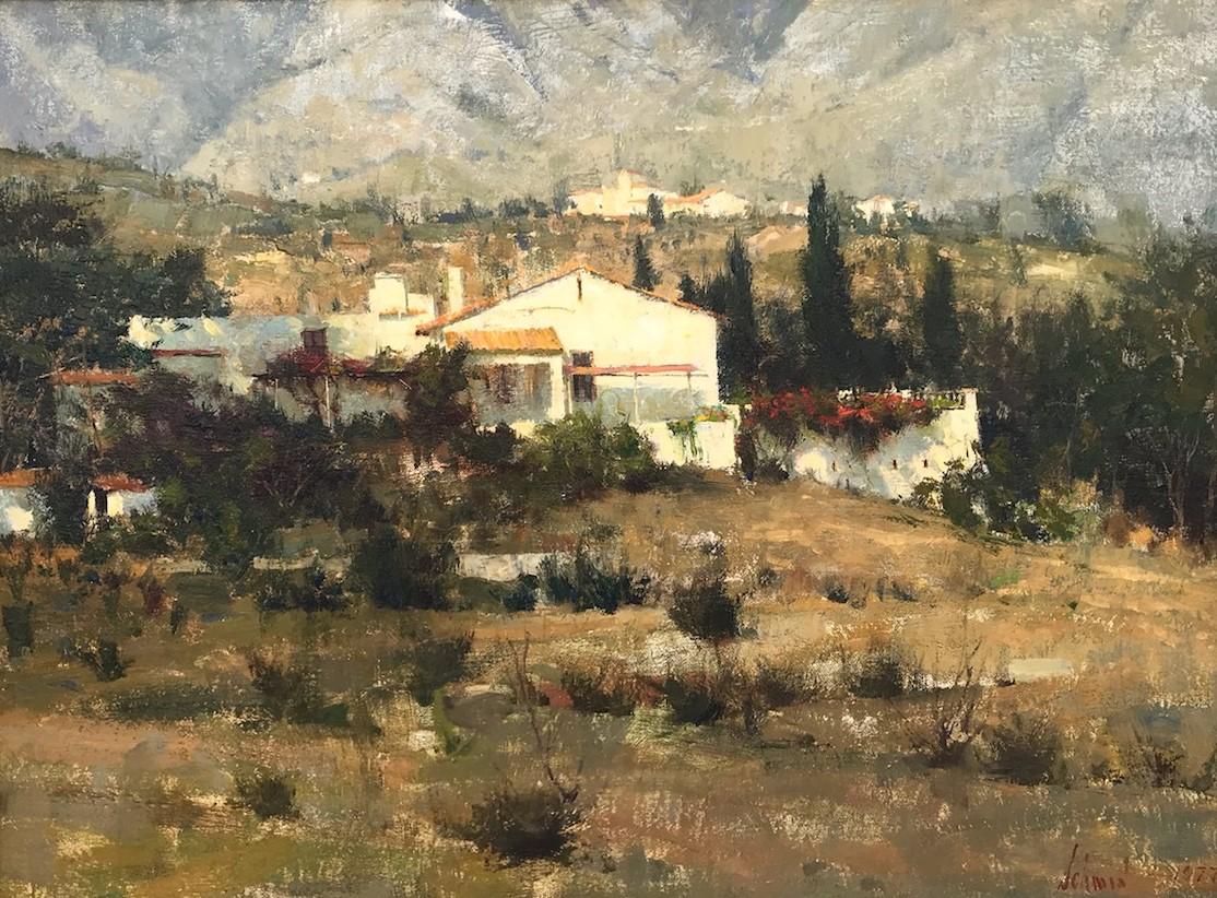 Richard Schmid - "Benalmadena Villa," Oil painting at 1stDibs | richard ...