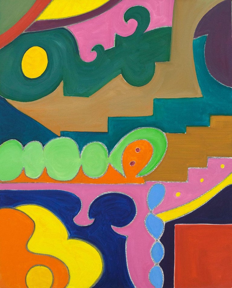 John McCaw - "Beach Day" Mixed Media Art Painting For Sale at 1stDibs