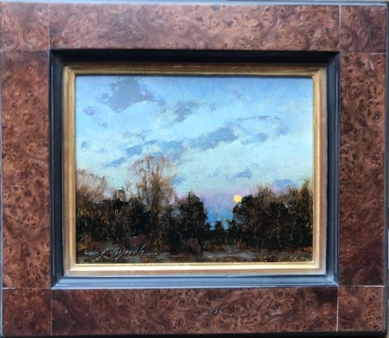 Michael J. Lynch - "October Moon" Oil Painting For Sale at 1stDibs