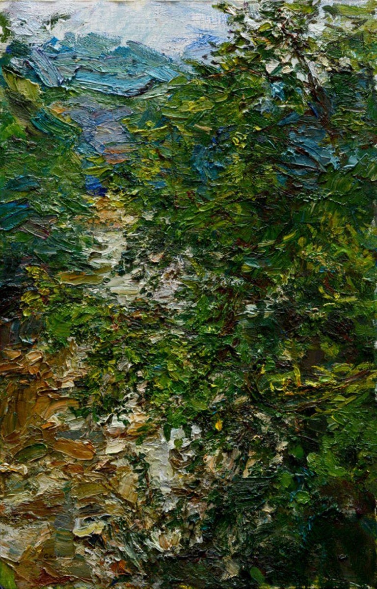 Ulrich Gleiter - "Along the River, Overcast Day" Oil Painting For Sale ...