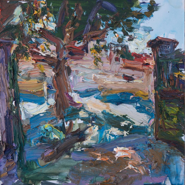Ulrich Gleiter - "Central Square of Redondo (Portugal)" Oil painting at ...