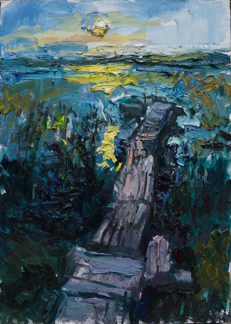 Ulrich Gleiter - "The White Nights in Finland" Oil painting at 1stDibs