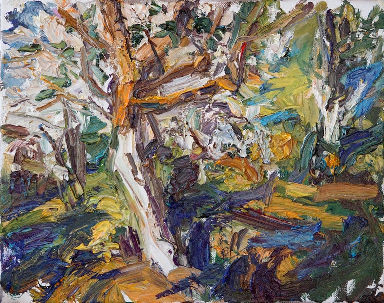 Ulrich Gleiter - "Apple Tree in Blossom" Oil painting at 1stDibs