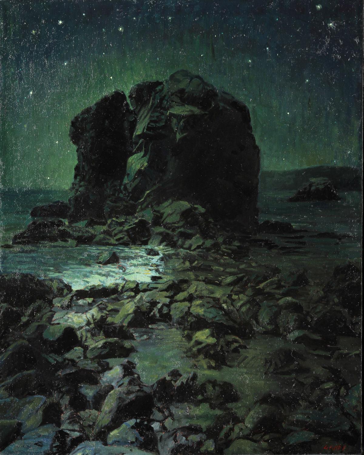 "Night Scene" Oil Painting For Sale at 1stDibs | paintings of night ...