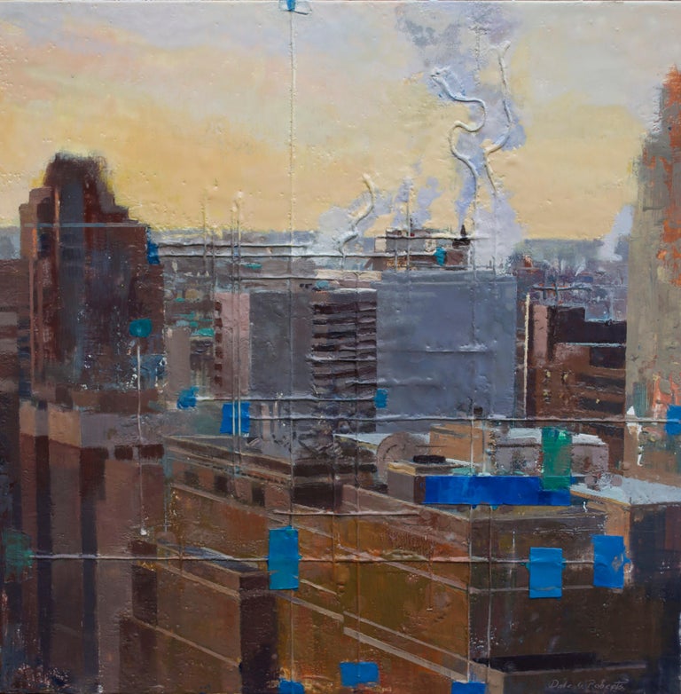 Dale O Roberts - "January Sunrise" Encaustic painting For Sale at 1stDibs