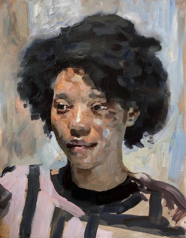 Hollis Dunlap - "Michelle," Oil painting For Sale at 1stDibs