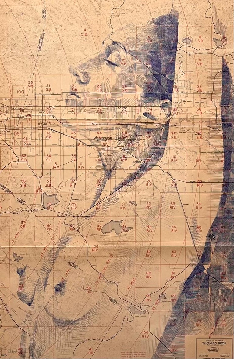 Ed Fairburn - "Los Angeles II" Ink Drawing For Sale at 1stDibs