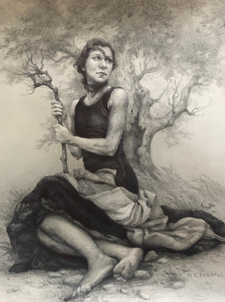 Mary Carroll - "Incantation" Graphite Drawing For Sale at 1stDibs