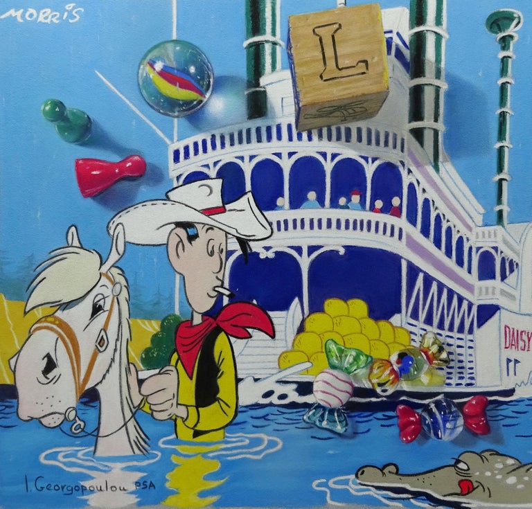 Irene Georgopoulou - "Joyful Cruise With Luke" Pastel Drawing For Sale ...