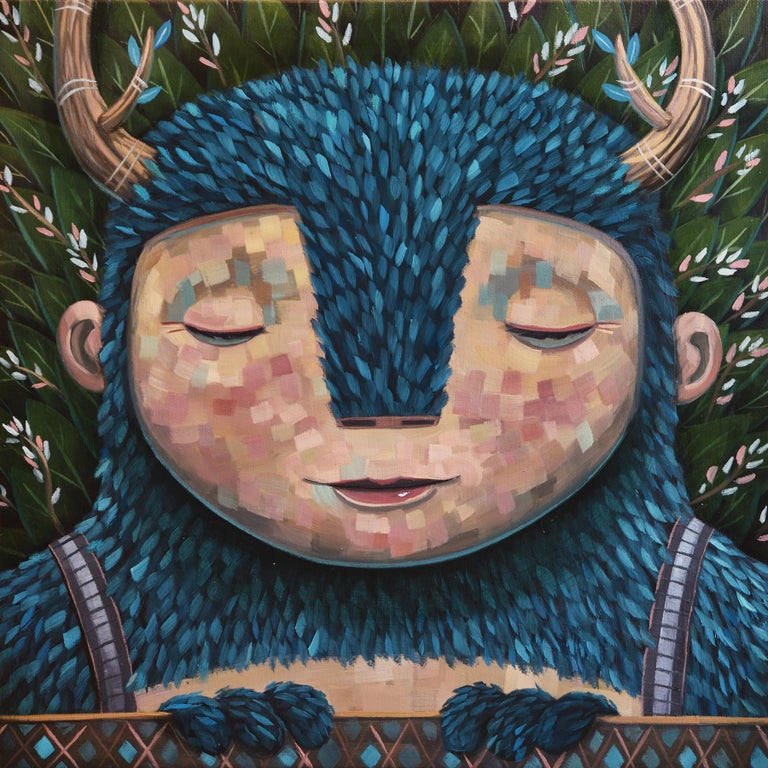 Nathan Durfee - Dreaming in Greenery, Oil painting For Sale at 1stDibs