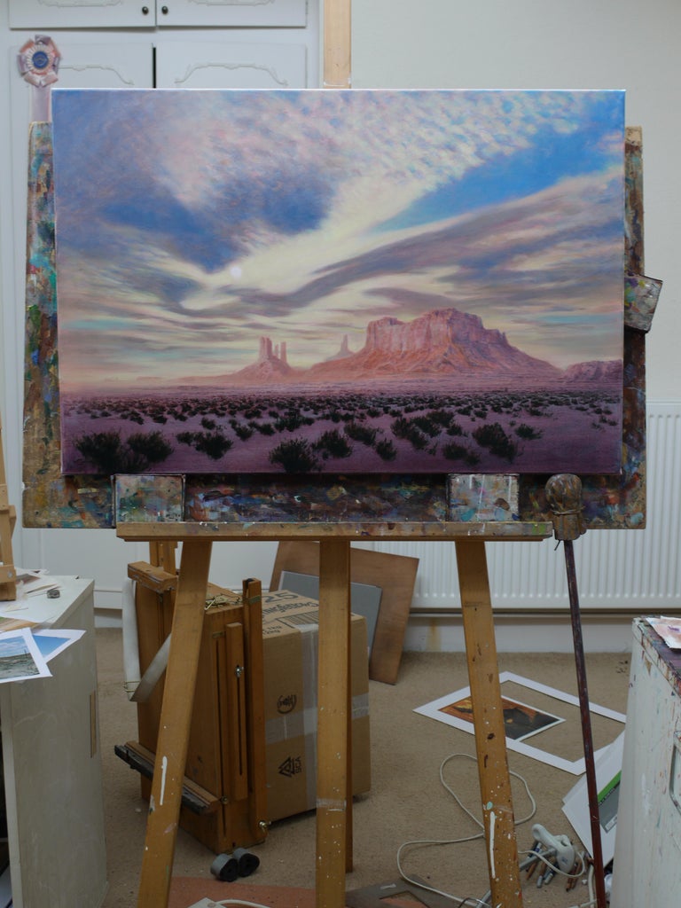 Mark Harrison - "Valley of the Rocks" Oil Painting For Sale at 1stDibs
