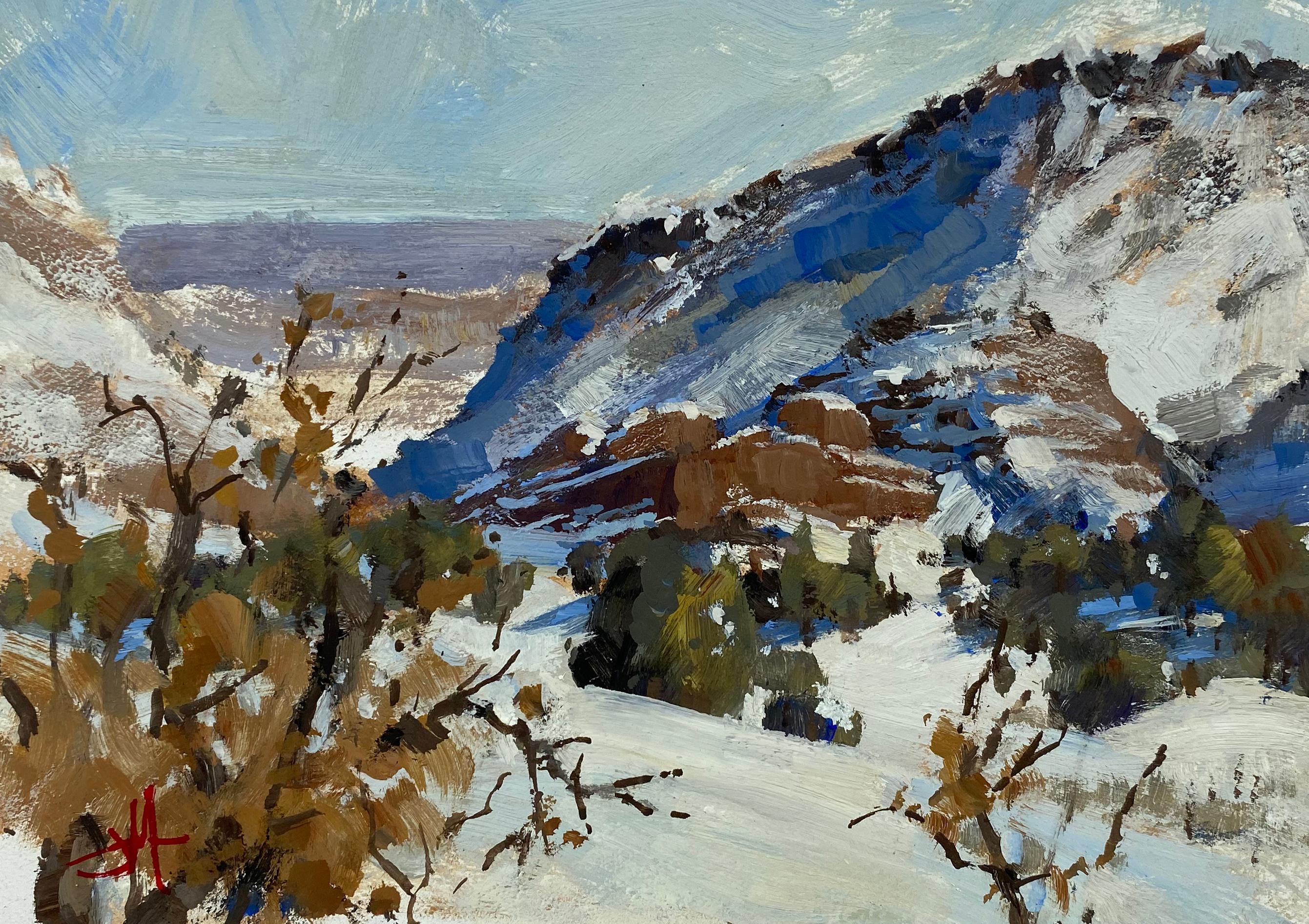 Judd Mercer - "Sandstone Sunrise," Oil painting For Sale at 1stDibs