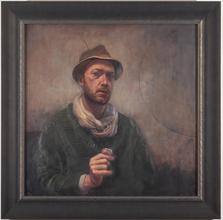 Richard T Scott - "Self Portrait with Darth Vader Coin," Oil painting ...