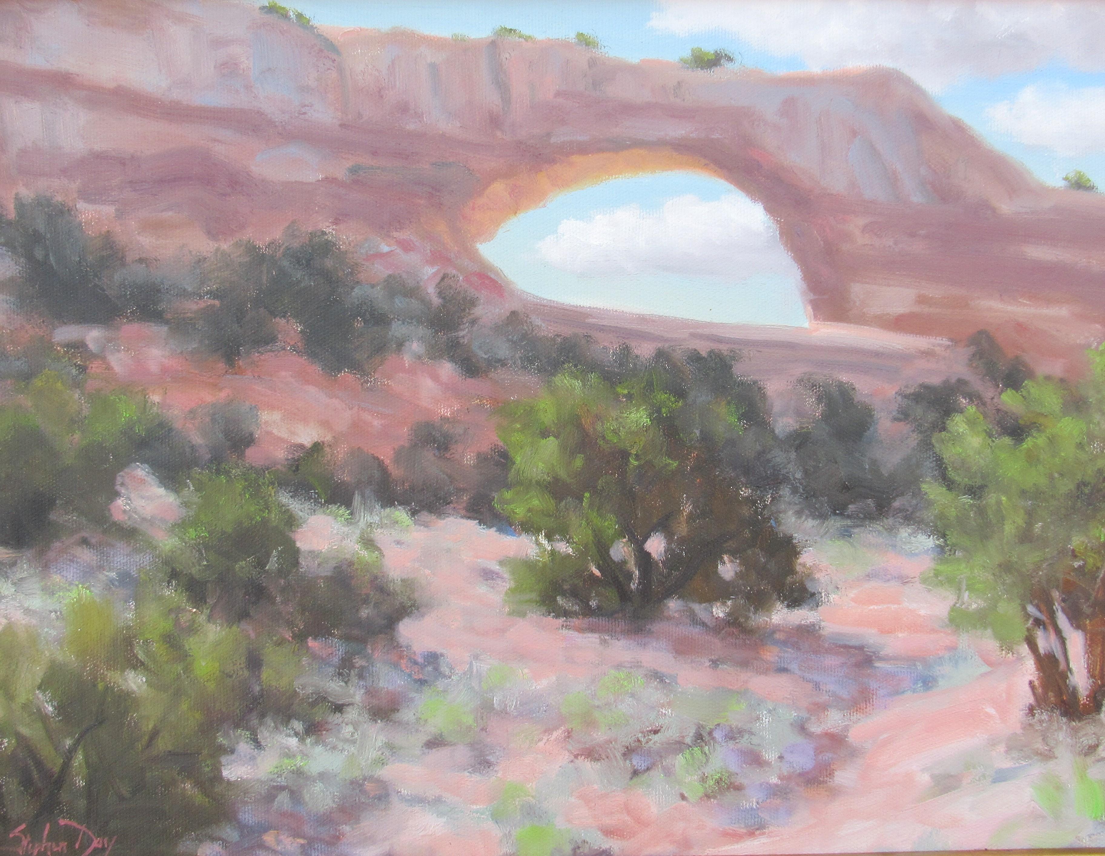 Stephen Day - "Wilson Arch Near Moab, Utah, " Oil Painting For Sale at ...