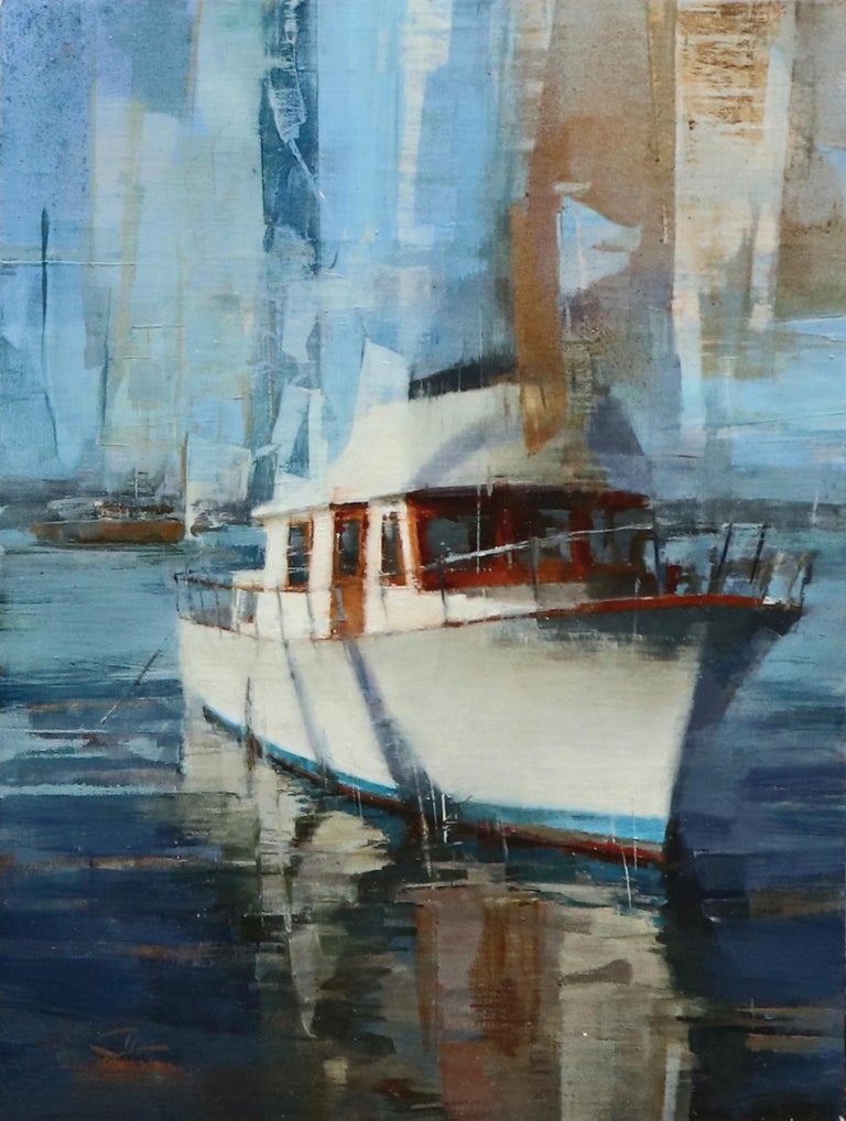 Shima Rabiee - "The Breaking of Morning Light," Oil Painting For Sale ...