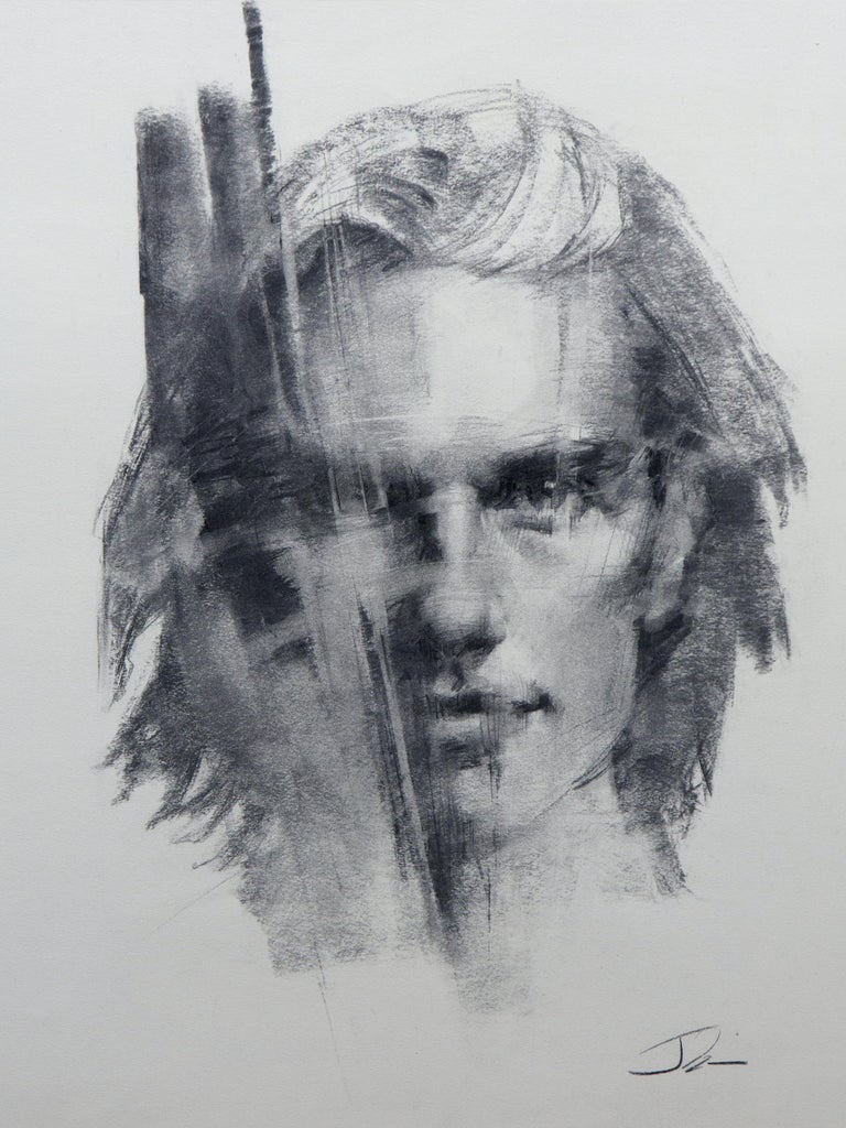 Shima Rabiee - "Figure #39," Charcoal Drawing For Sale at 1stDibs