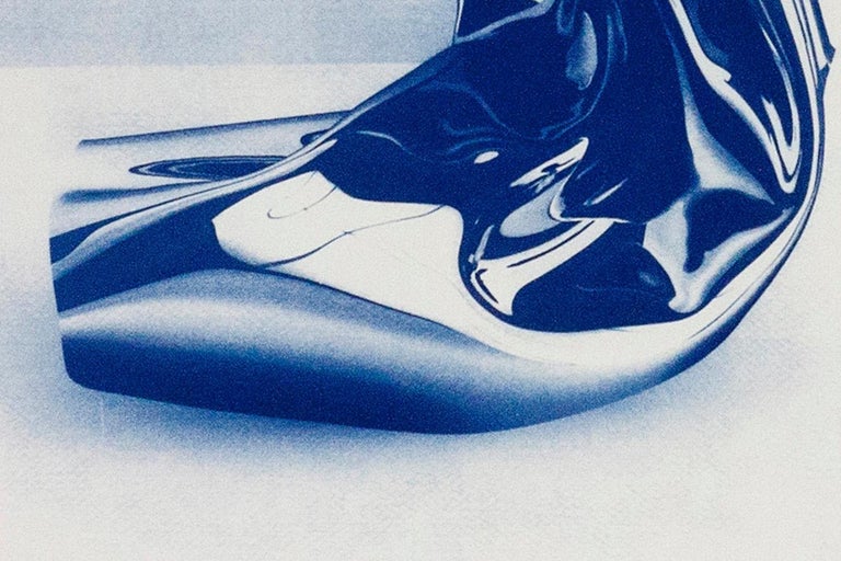 Kind of Cyan - Clear Plastic nº1, Contemporary Cyanotype on Watercolor ...