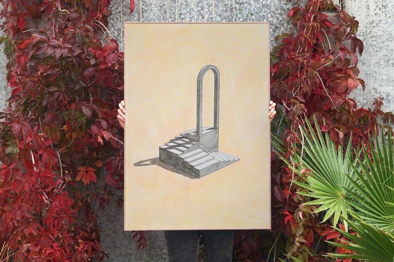 Ryan Rivadeneyra - Arch with Stairs, Hand Painted Watercolor, Sol ...