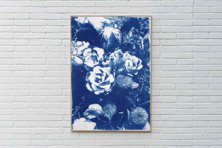Kind of Cyan - Botanical Cyanotype of Blue Flower Bouquet, Natural ...