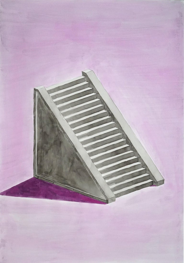 Ryan Rivadeneyra - Lilac Mayan Staircase, Minimal Architecture ...