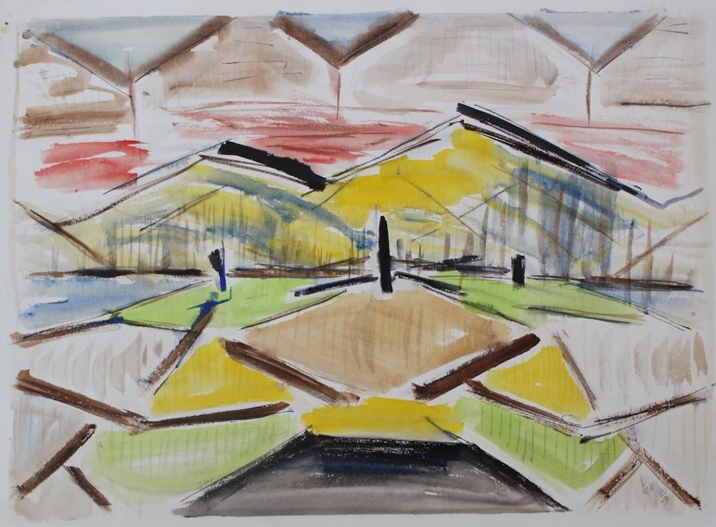 Keith Crown - Untitled (Abstract Landscape), 1977 For Sale at 1stDibs ...
