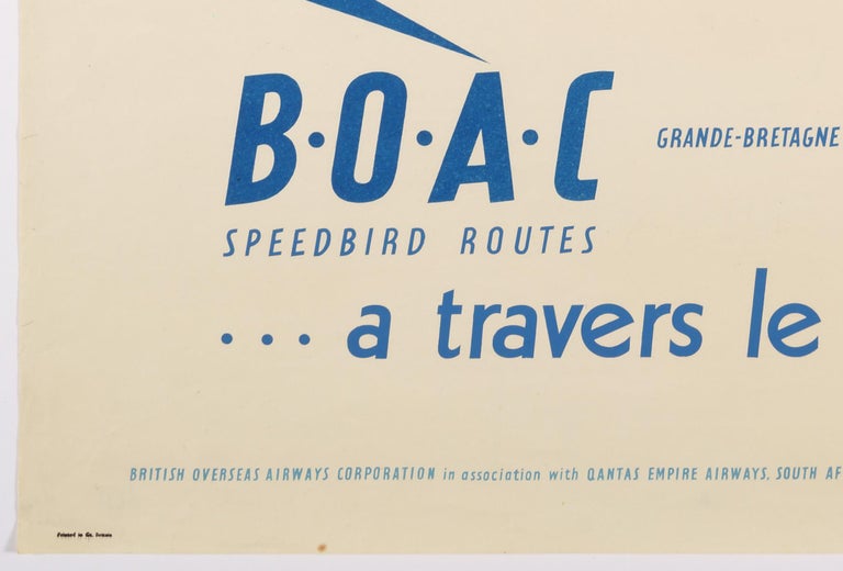 Harold Foster - BOAC Speedbird Routes Across the World – Original ...
