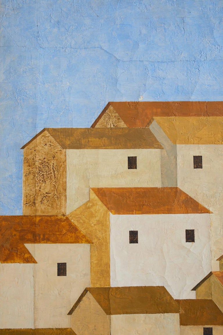 Ascansio - Abstract Geometric Cubist Building Landscape at 1stDibs