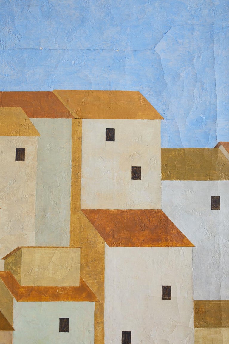 Ascansio - Abstract Geometric Cubist Building Landscape at 1stDibs