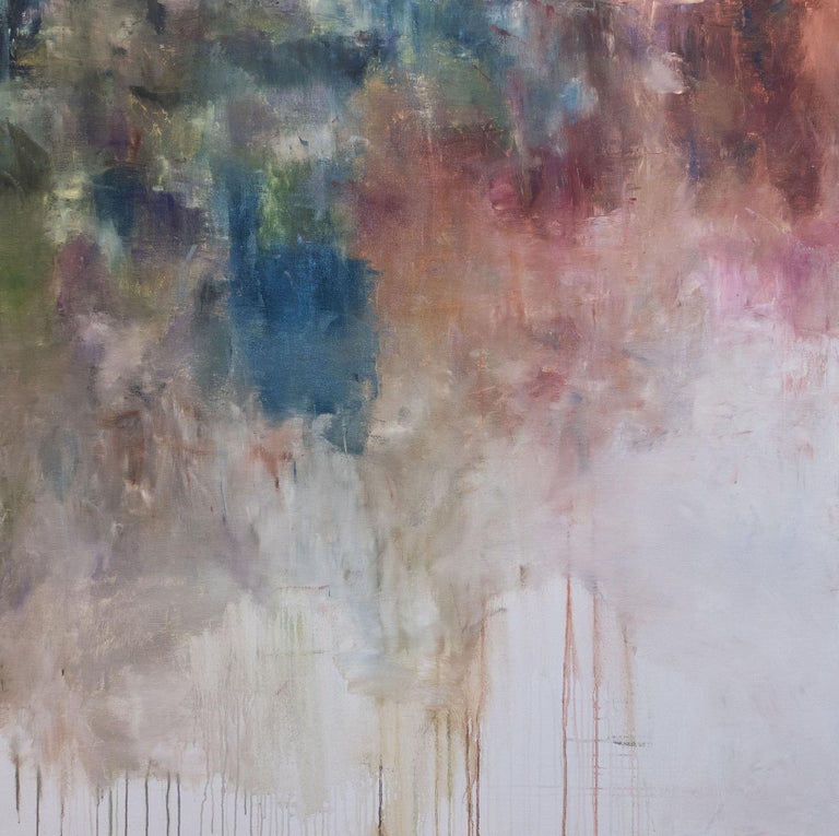 Greg Vrotsos - Milly, 48x48" abstract painting by Greg Vrotsos at 1stDibs