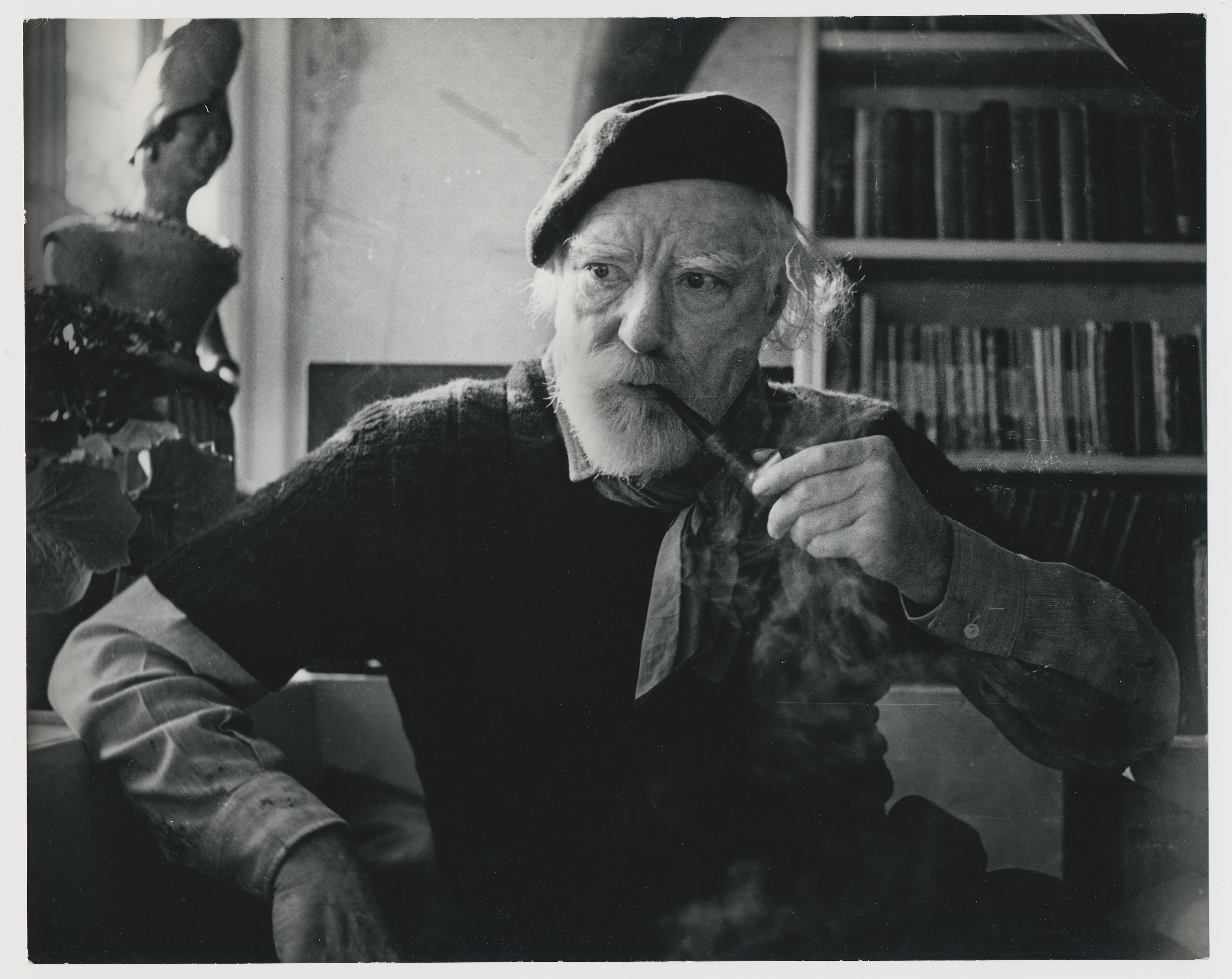 Allan Gordon Chappelow - Portrait of painter Augustus John, by Allan ...