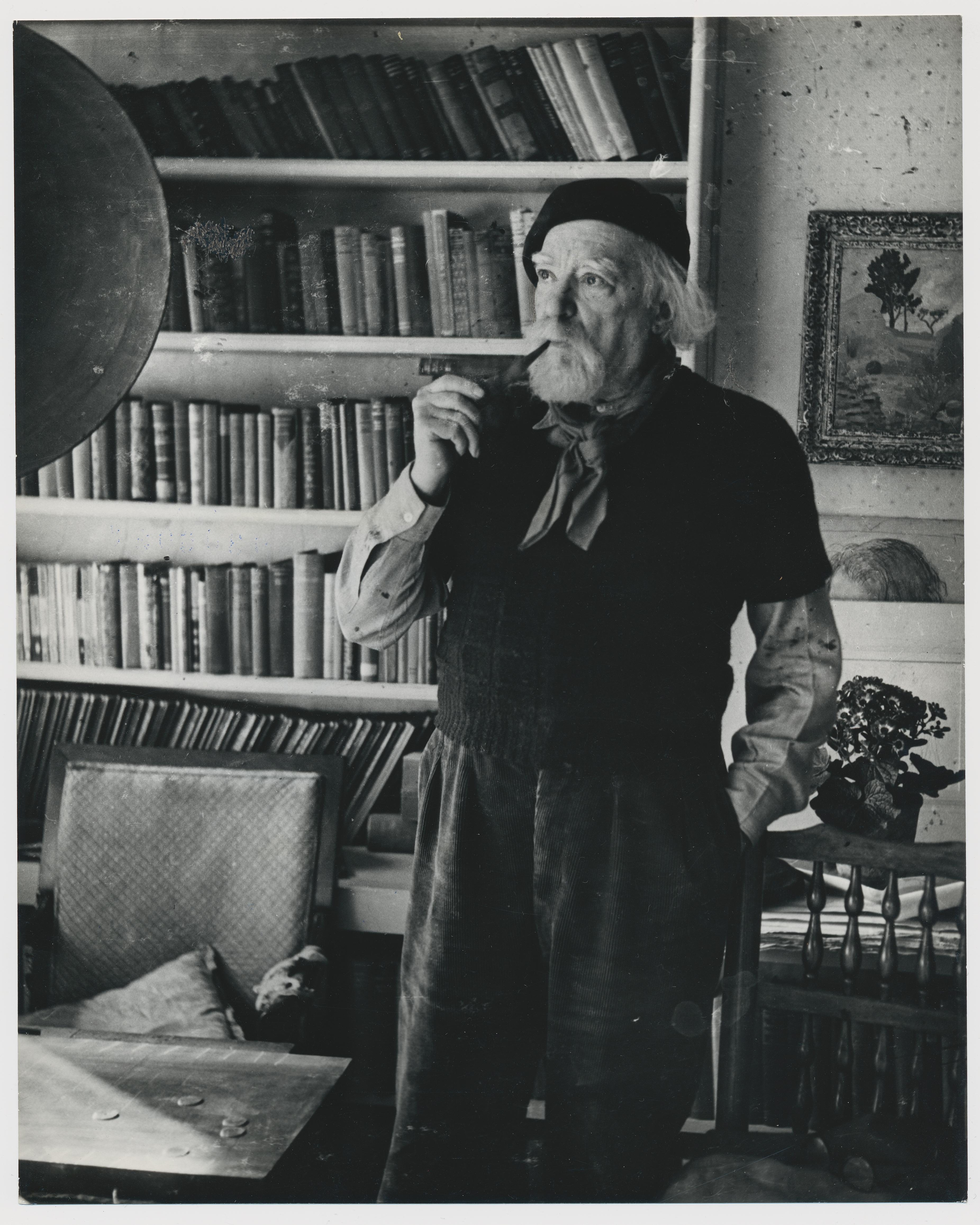 Allan Gordon Chappelow - Portrait of painter Augustus John, by Allan ...