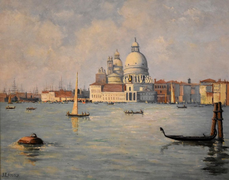 John Ernest Foster - Oil Painting 'The Molo Venice' by John Ernest ...