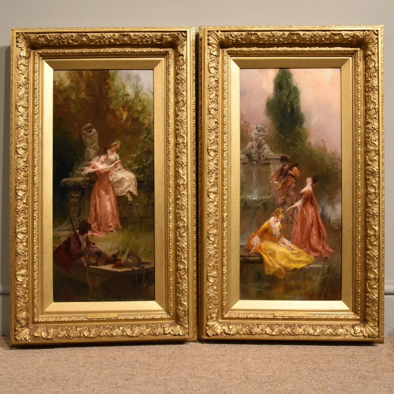 Thomas Gray - Oil painting Pair by Thomas Grey “The Love Letter” and ...