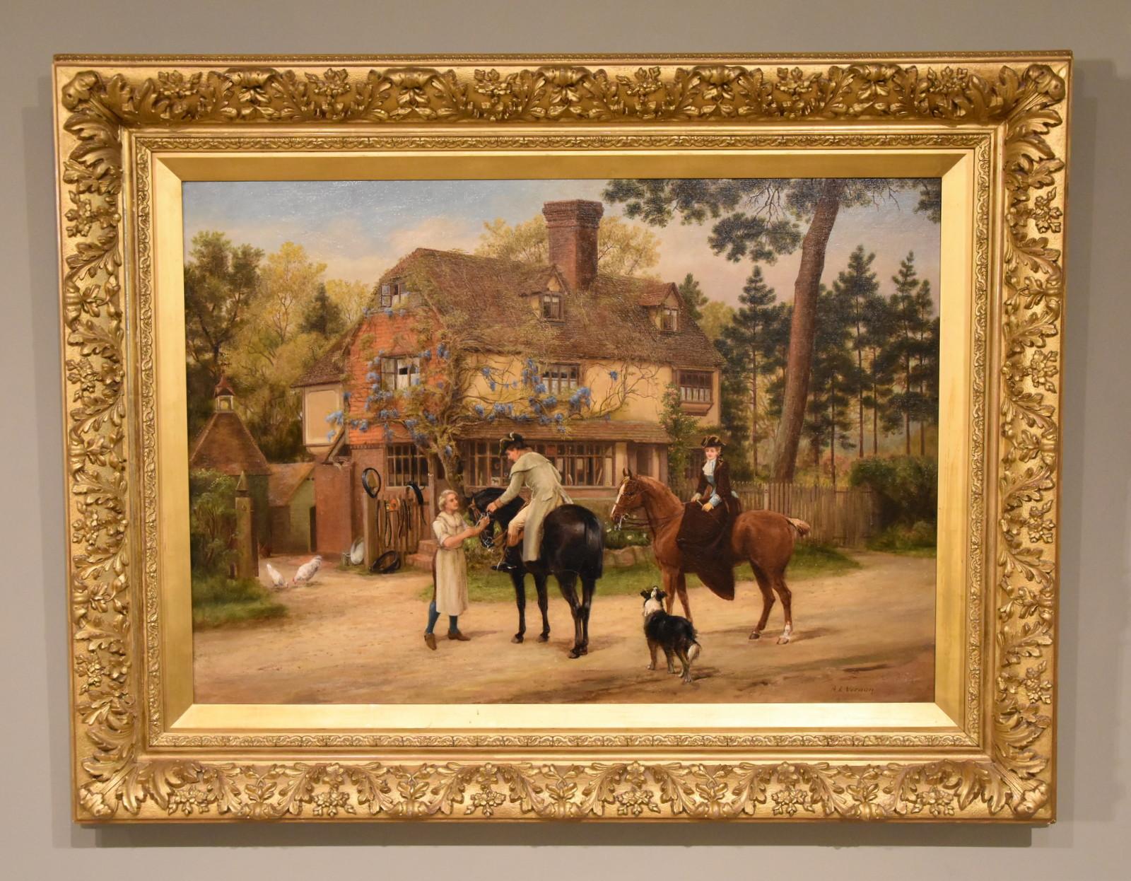 Arthur langley vernon - Oil Painting by Arthur Langley Vernon “A Visit ...