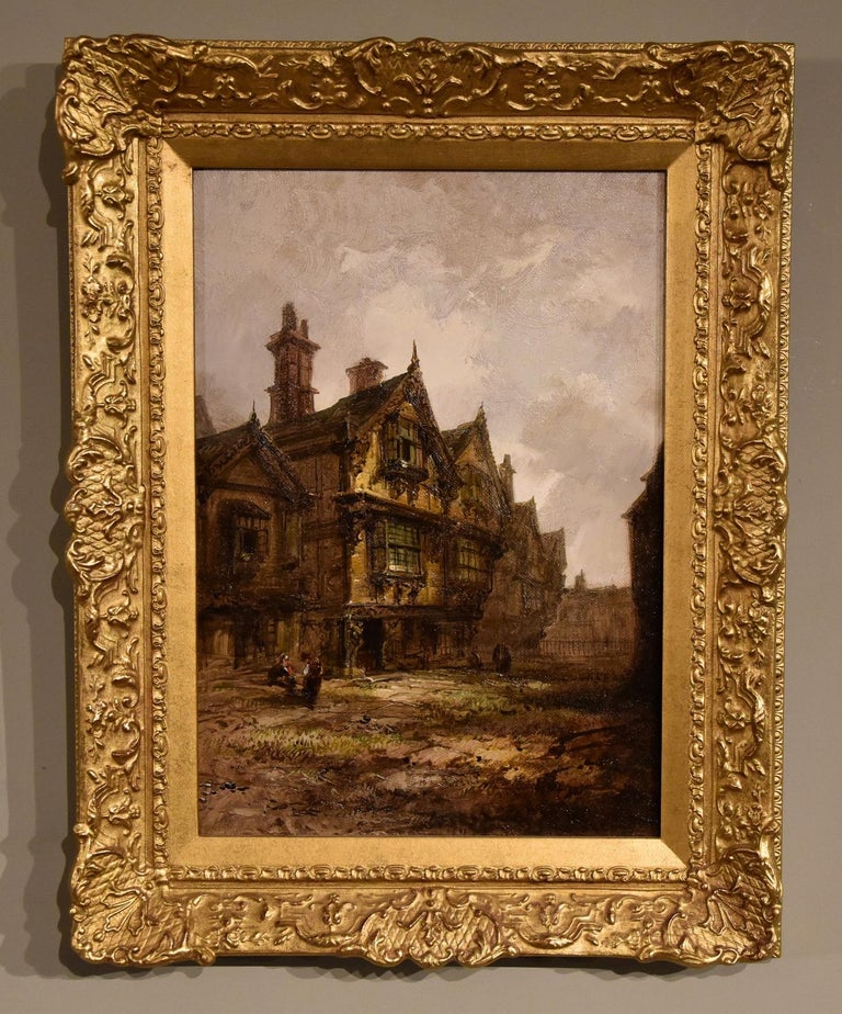 Henry Foley - Oil Painting by Henry Foley “The Old House” For Sale at ...